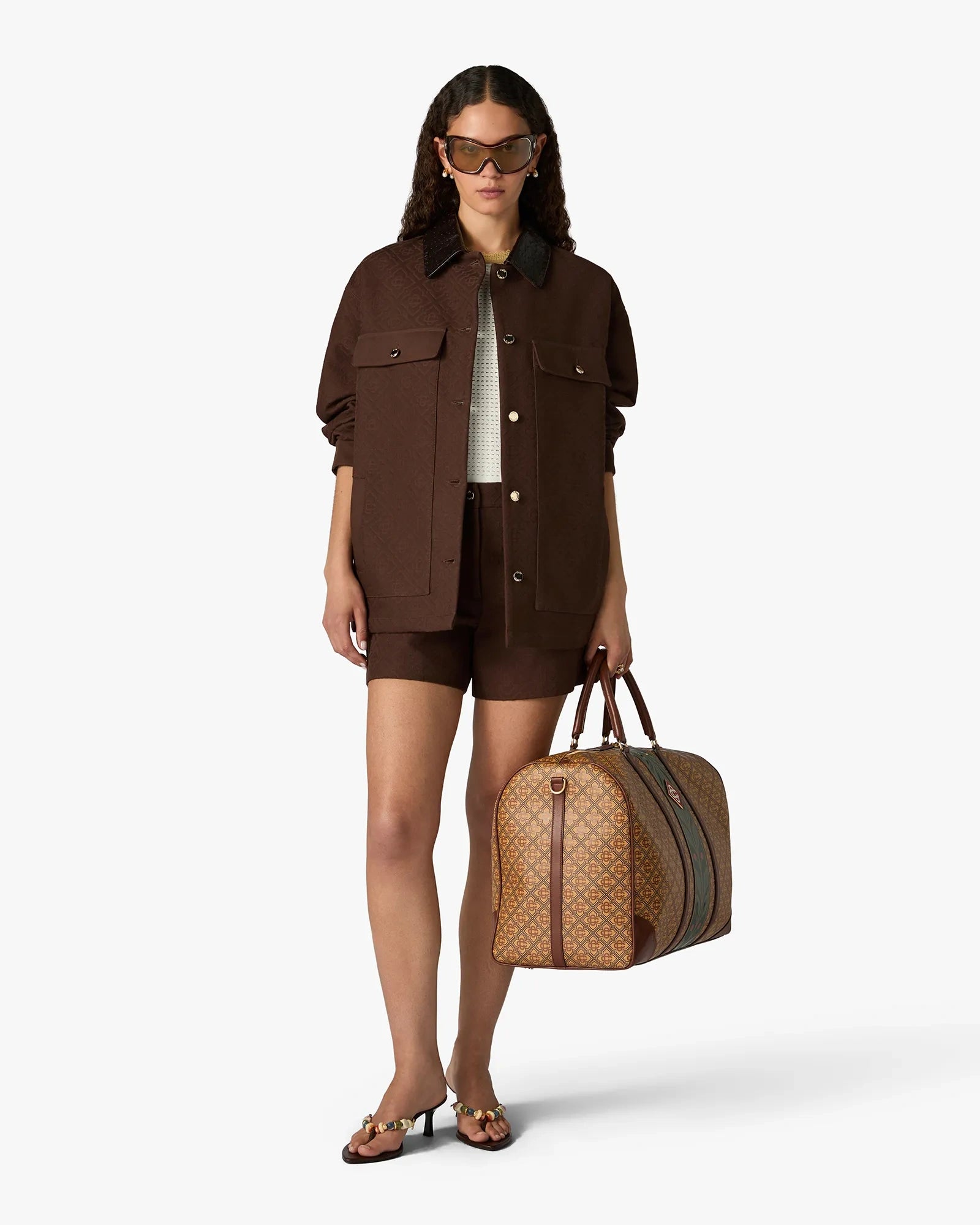 CASABLANCA Casablanca Paris Workwear Jacket in Monogram Cotton